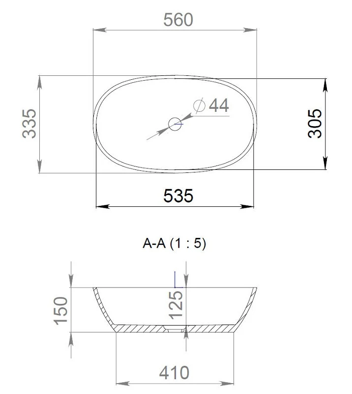 Раковина Salini Sofia 56x33.5 1101106G S-Sense купить в интернет ...